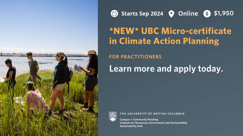 UBC Micro-certificate in Climate Action Planning - ISCN
